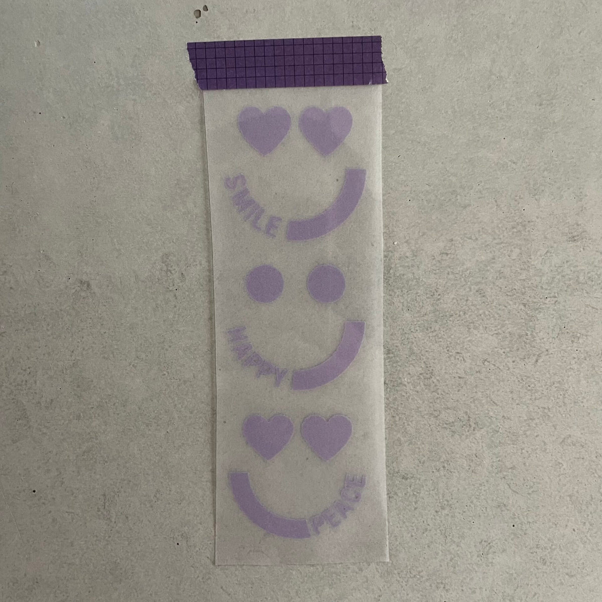 Bügelbilder Smileys lavendel 3er Set – Nähzubehör | hejhenri.